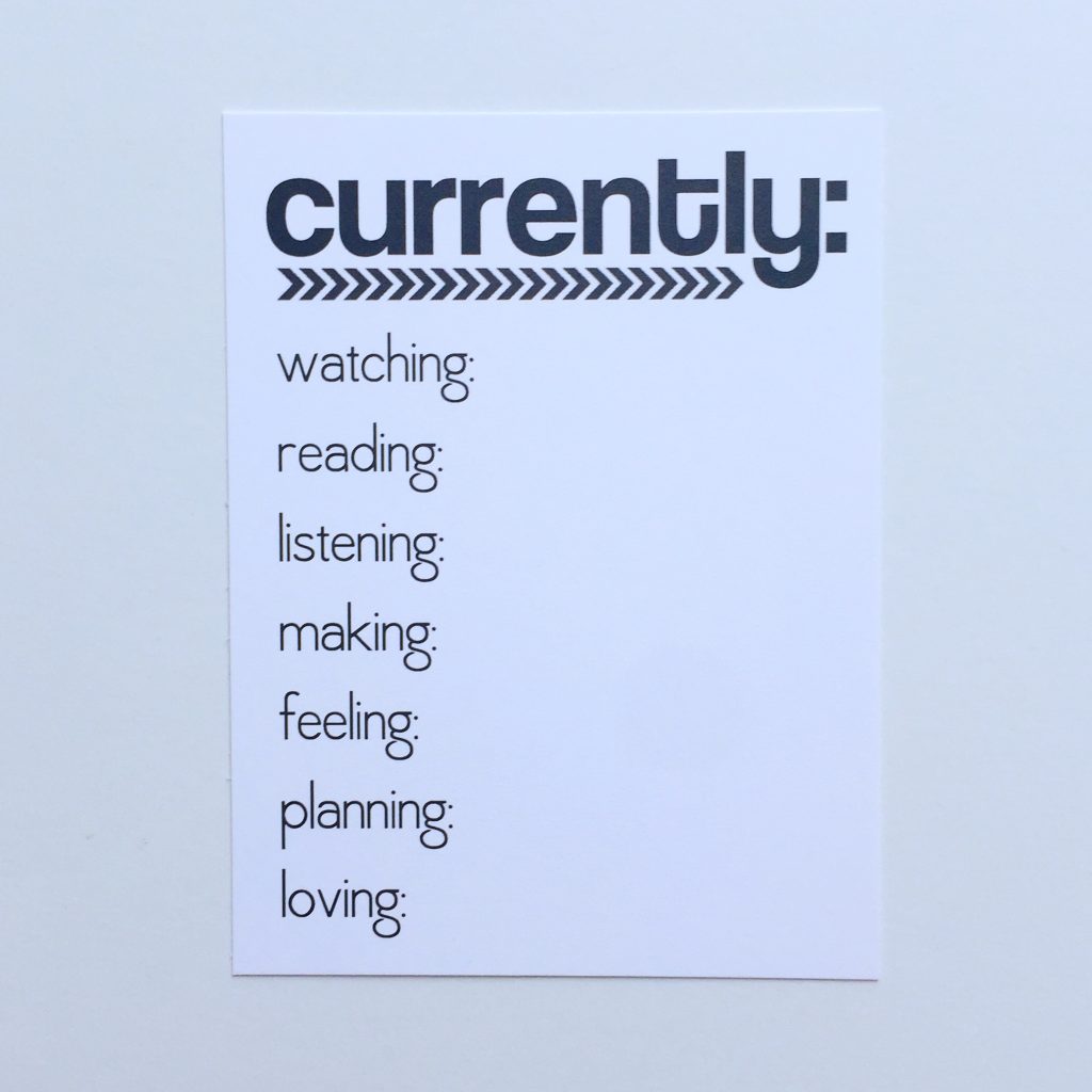 Original Currently Journaling Cards – The Awesome Ladies Project