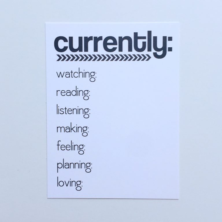 Original Currently Journaling Cards – The Awesome Ladies Project