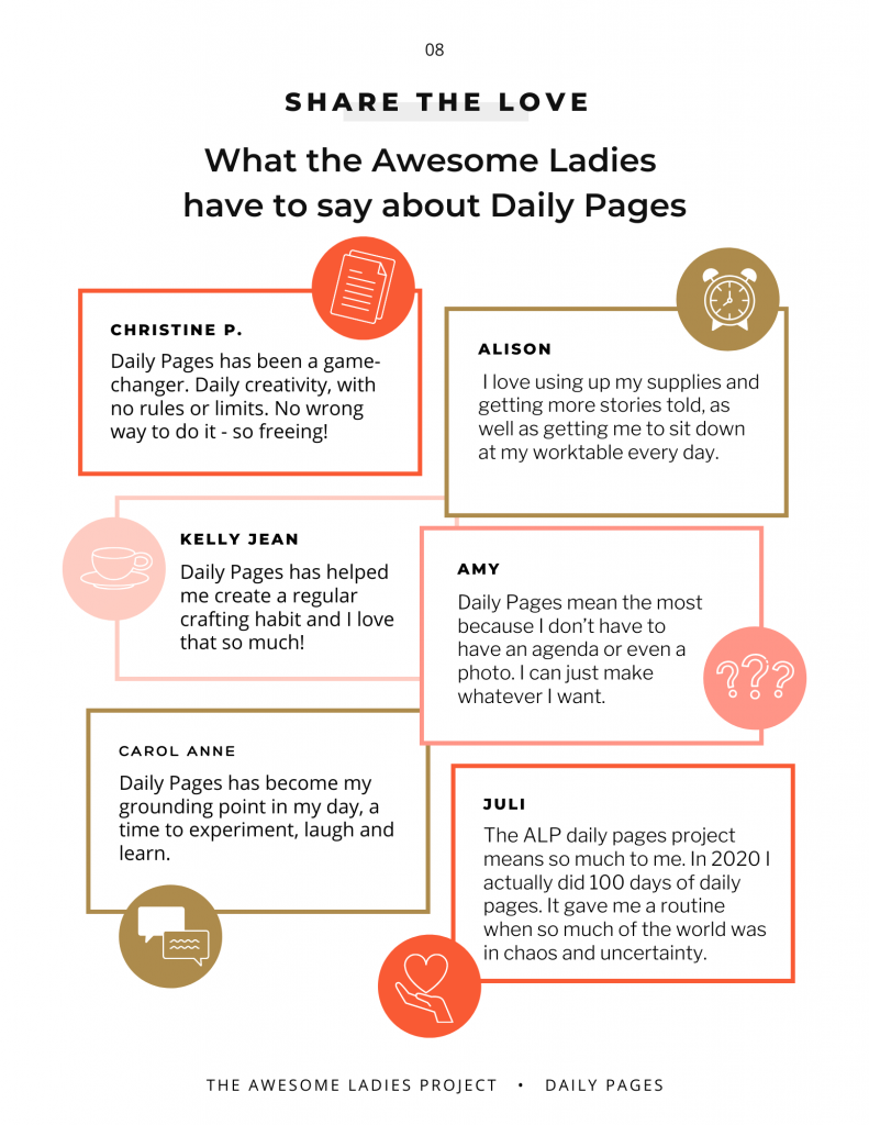 rukristin's Daily Pages Digital Guidebook – The Awesome Ladies Project